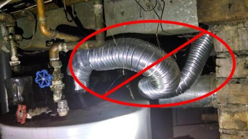 Inspecting a water heater vent connector - Structure Tech Home Inspections