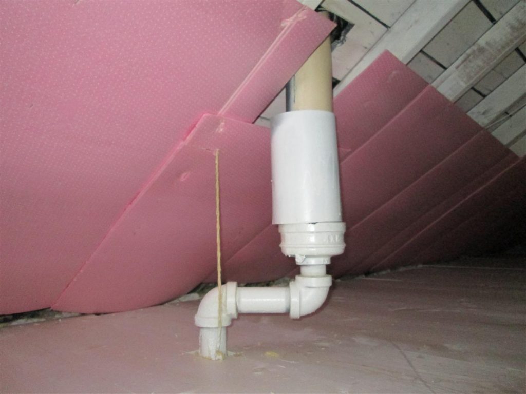 Plumbing Vents Covered with Frost