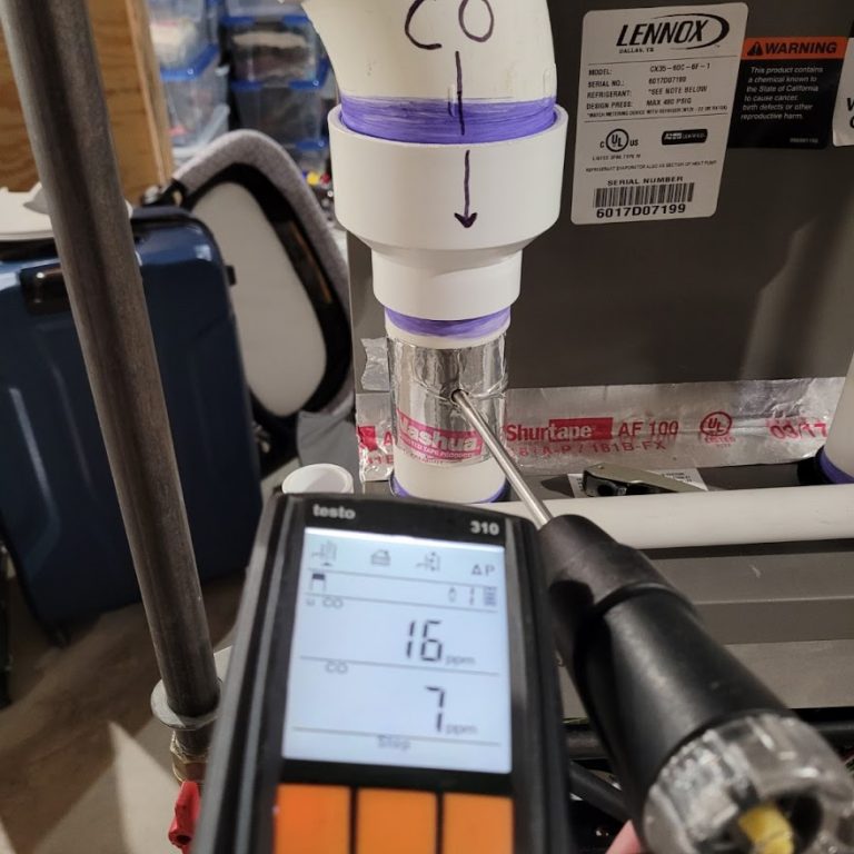 Carbon monoxide testing for furnaces - Structure Tech Home Inspections