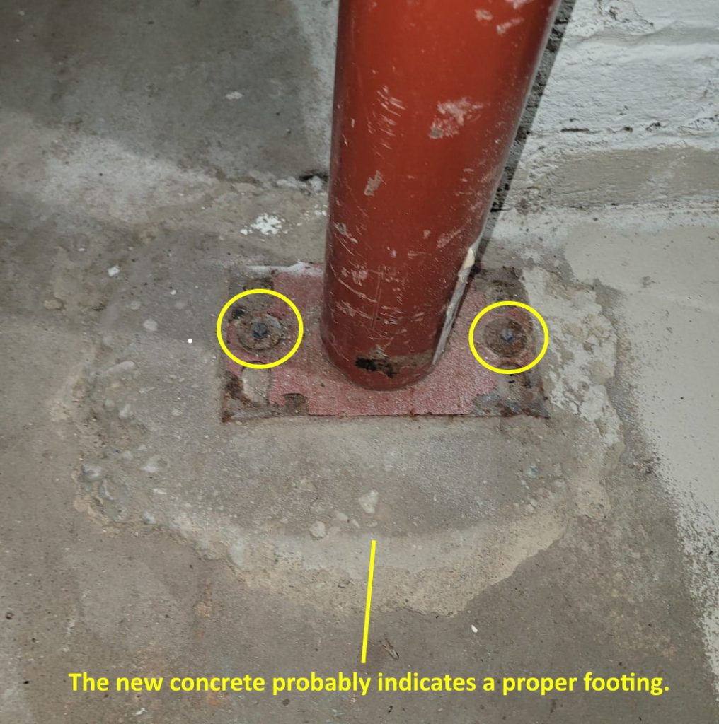 How to inspect adjustable steel columns - Structure Tech Home Inspections