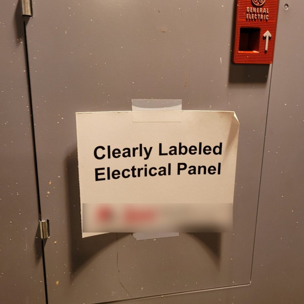 Signs, warnings, and notes left by sellers - Structure Tech Home ...