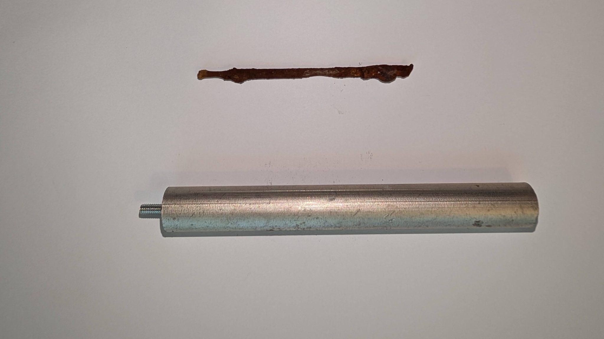 Water heater anode rod: GONE in one year! - Structure Tech Home Inspections